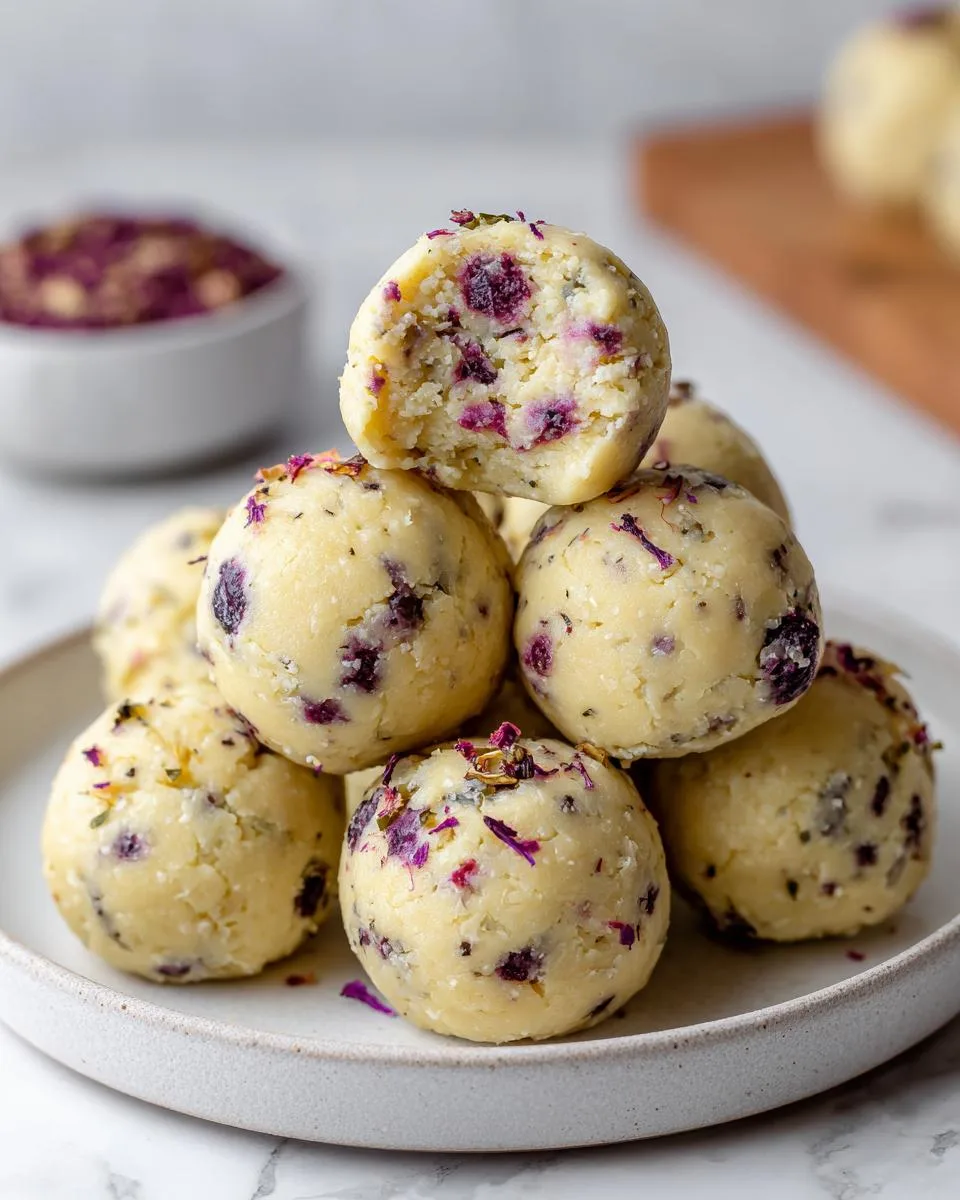 No Bake Lemon Blueberry Cottage Cheese Bites With 9g Protein - Frosty ...